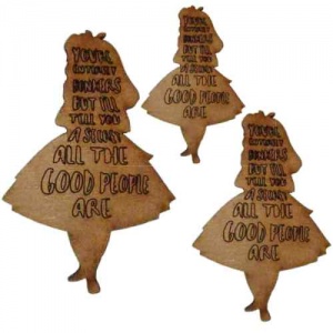 Just Alice Secret - Alice in Wonderland Wood Shape